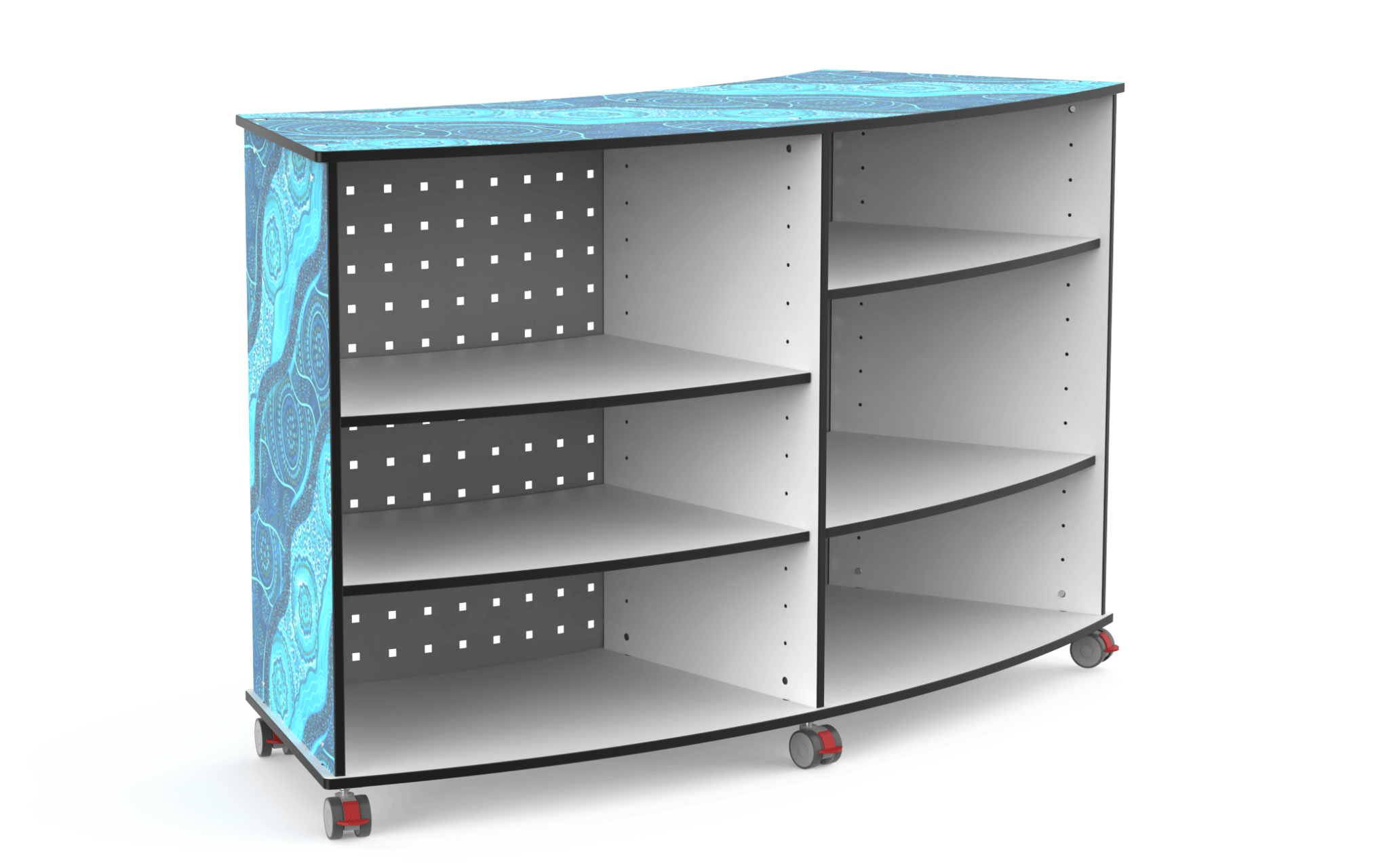 Mobile Bookcase - Woods FurnitureWoods Furniture