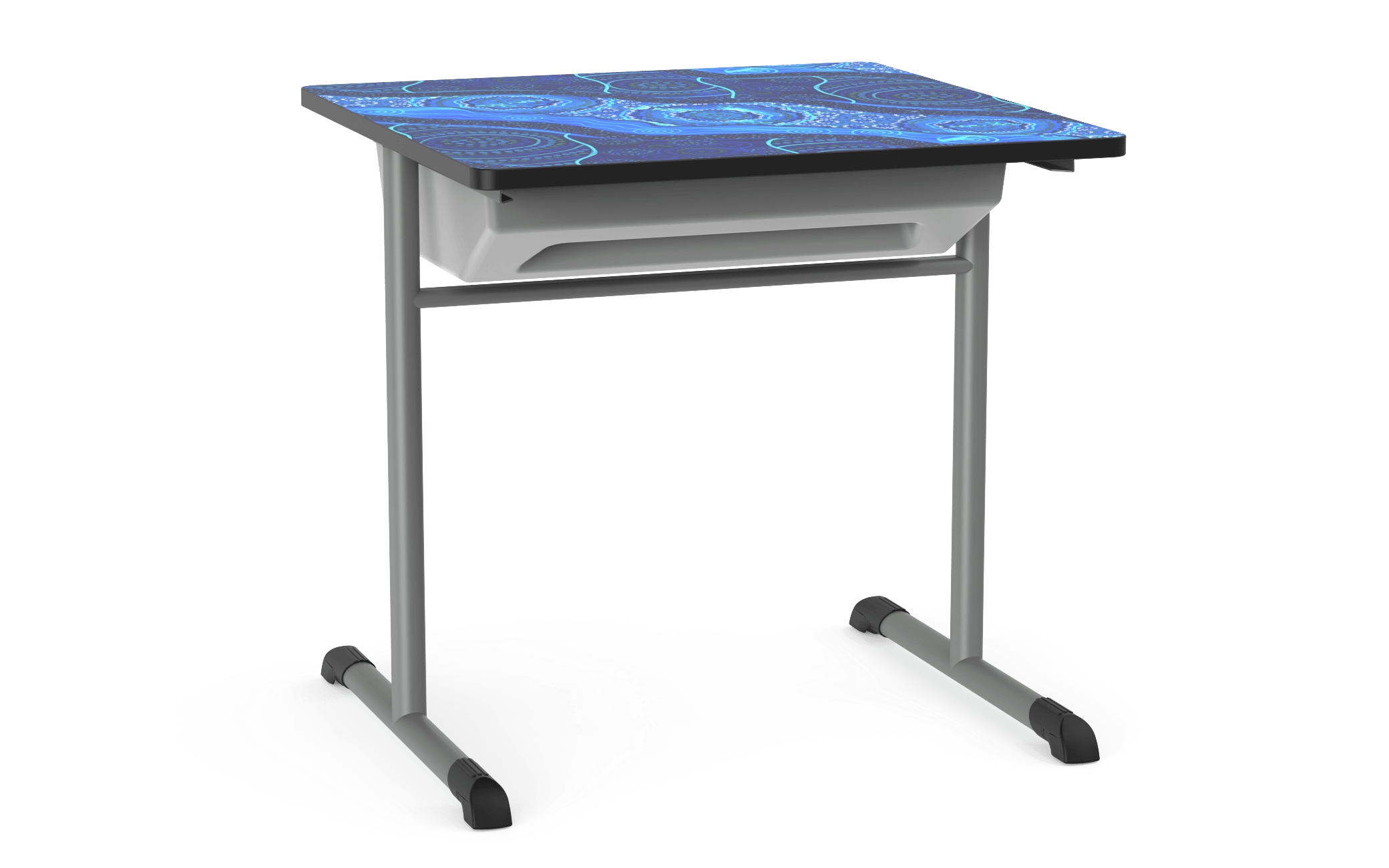 T Leg Tub Desk Single - Woods FurnitureWoods Furniture