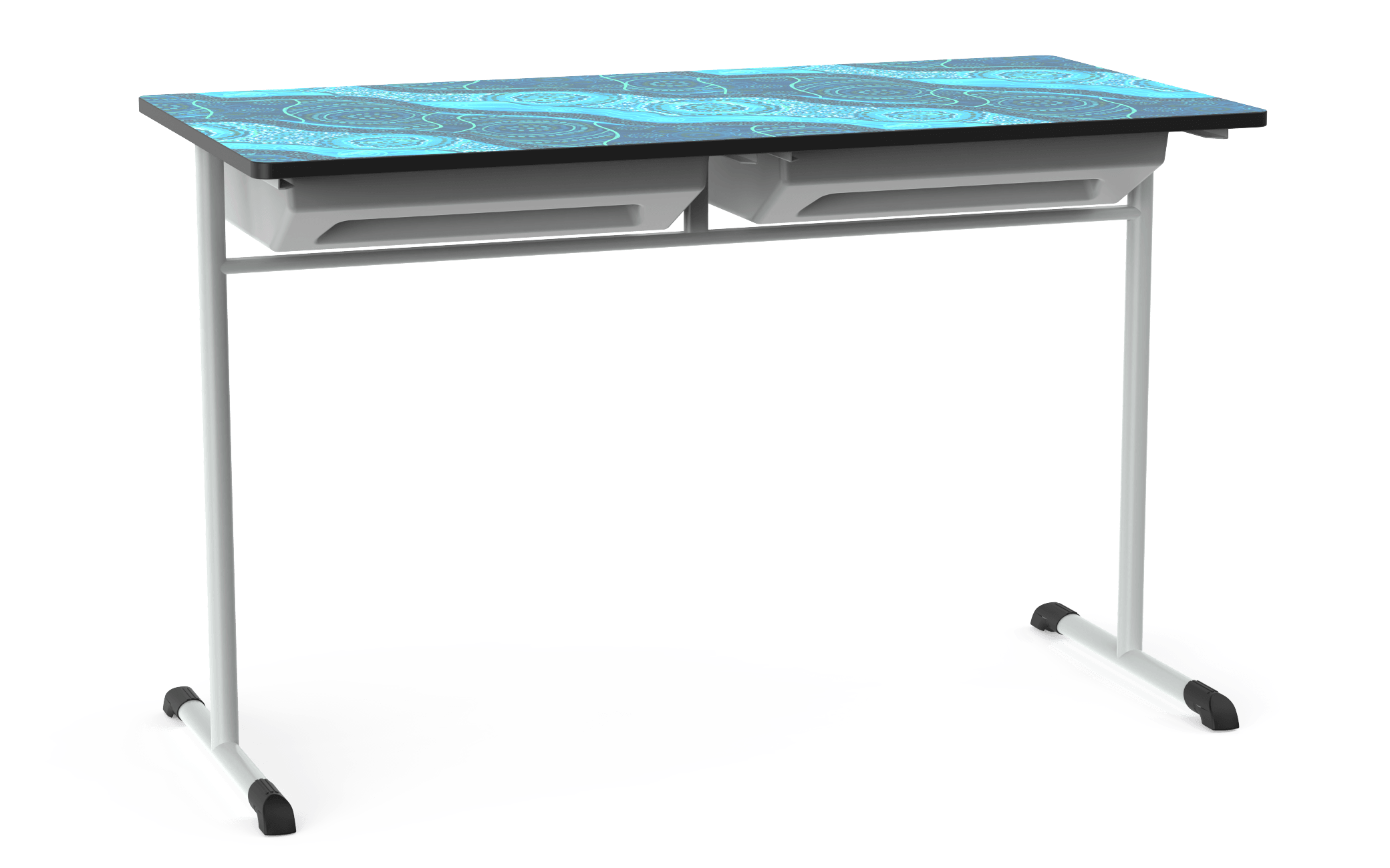 T Leg Tub Desk - Woods FurnitureWoods Furniture